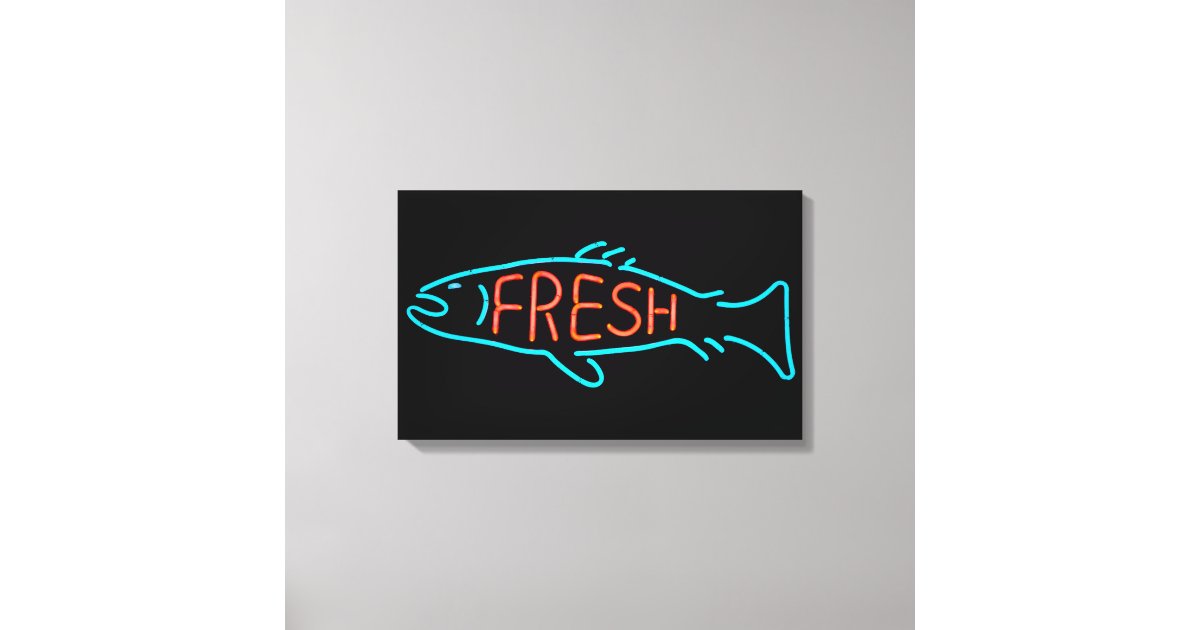 Fresh Fish Neon Sign | Zazzle
