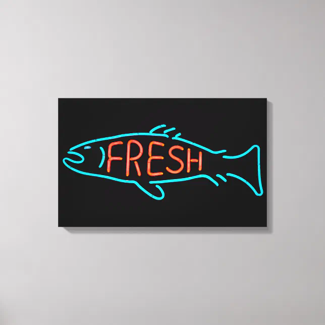 Fresh Fish Neon Sign | Zazzle