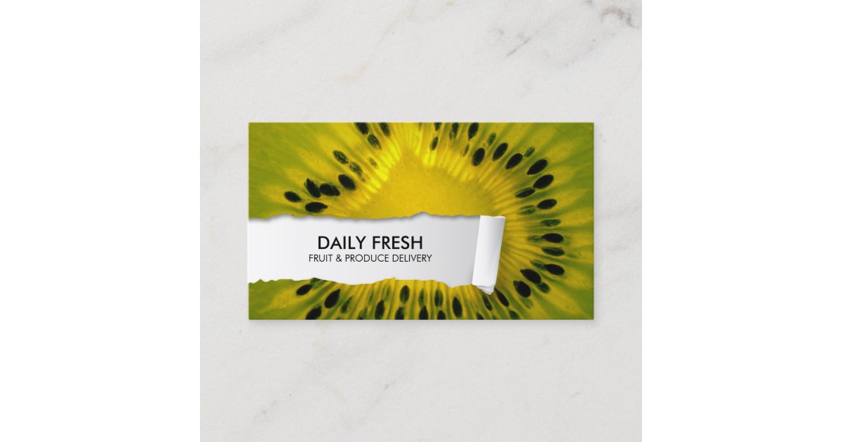 Fresh Food Produce Customizable Business Card | Zazzle
