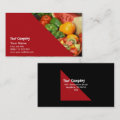 Fresh fruit and vegetables business card | Zazzle