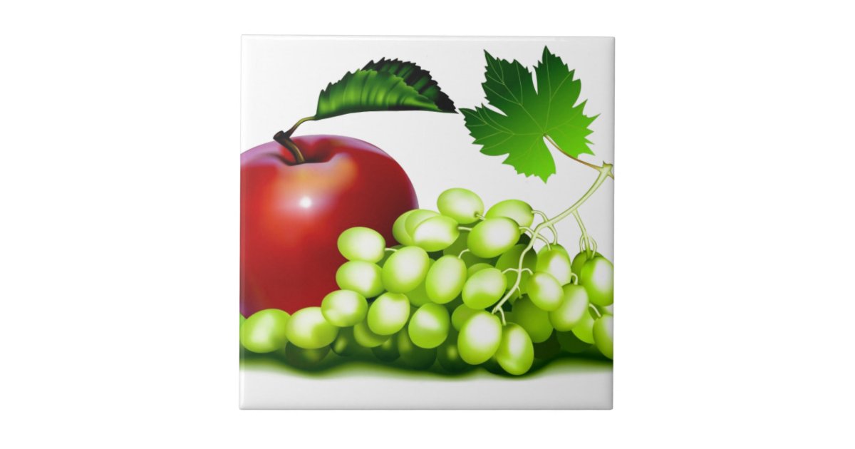 Fresh Fruit Ceramic Tile | Zazzle