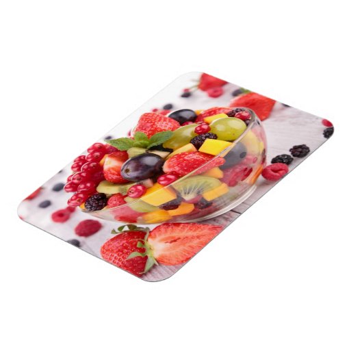 Fresh fruit salad magnet | Zazzle