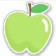 Fresh green apple sticker | Zazzle