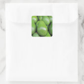 Fresh green avocados fruit square sticker | Zazzle