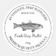 Fresh Grey Mullet Fish Packaging Label | Zazzle