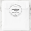 Fresh Grey Mullet Fish Packaging Label | Zazzle
