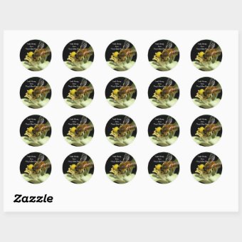 Fresh Honey Bee Hive Sticker Labels | Zazzle