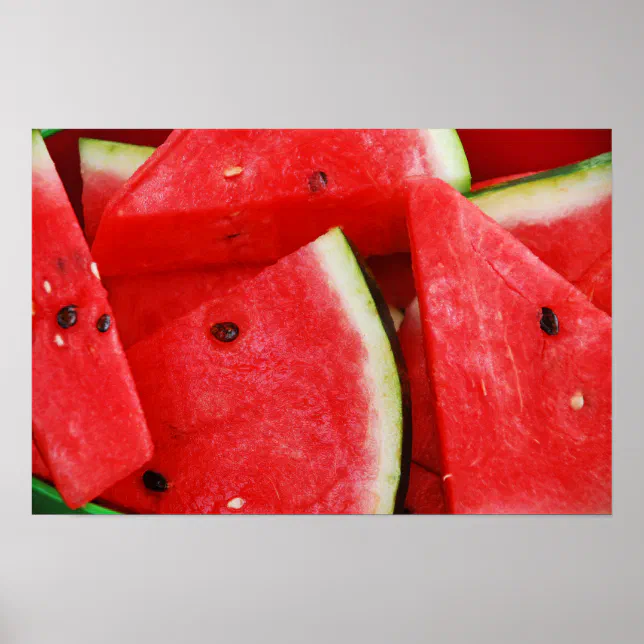 Fresh juicy watermelon print | Zazzle
