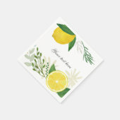 Fresh Lemon Paper Napkin | Zazzle