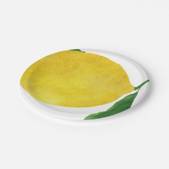 Fresh Lemon Paper Plates | Zazzle