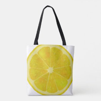 Fresh Lemon Shopping Tote Bag | Zazzle