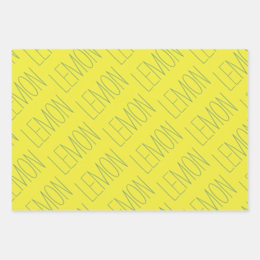 Fresh Lemon Wrapping Paper Sheet Set | Zazzle