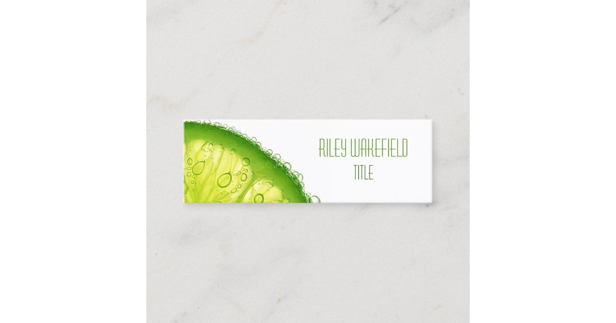 Fresh Lime Slice Business Card | Zazzle