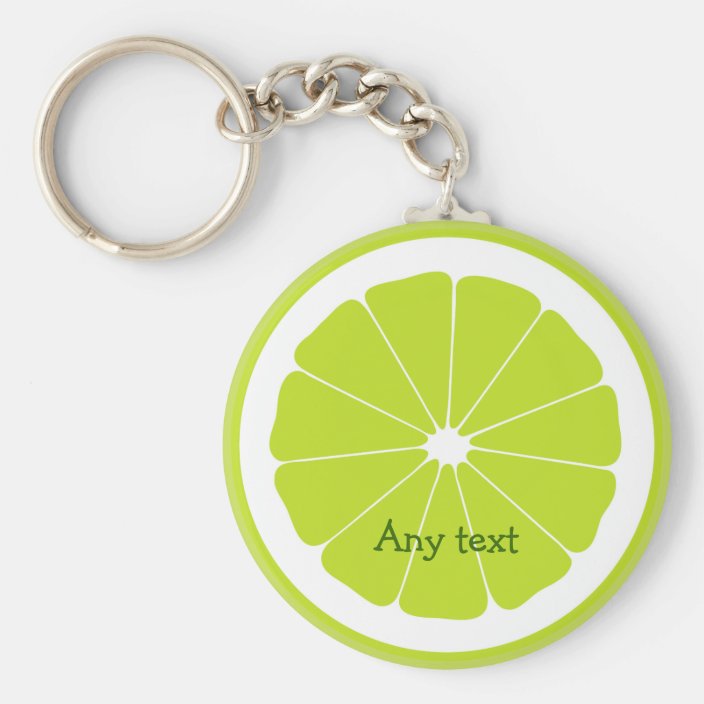 Fresh Lime Theme Keychains | Zazzle.com