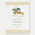 Fresh Off The Market Bridal Shower Welcome Sign | Zazzle