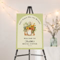Fresh Off the Market Bridal Shower Welcome Sign | Zazzle
