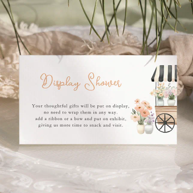 Fresh off the Market Display Shower Enclosure Card | Zazzle