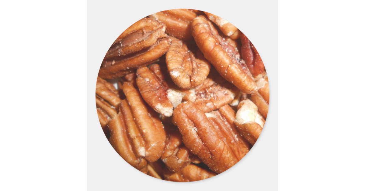 Fresh Pecans Classic Round Sticker | Zazzle
