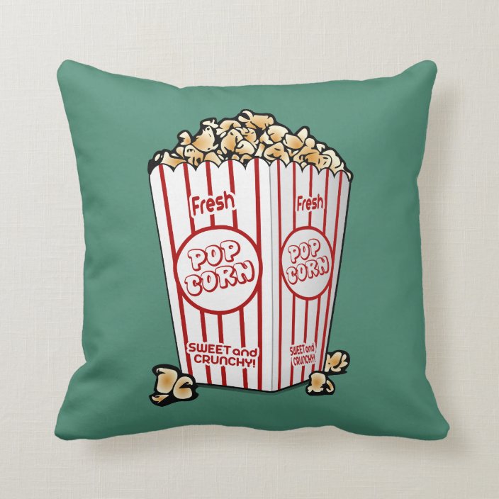 Fresh Popcorn Throw Pillow | Zazzle.com