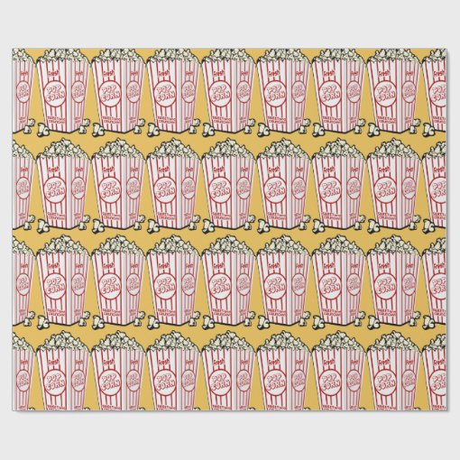Fresh Popcorn Wrapping Paper | Zazzle