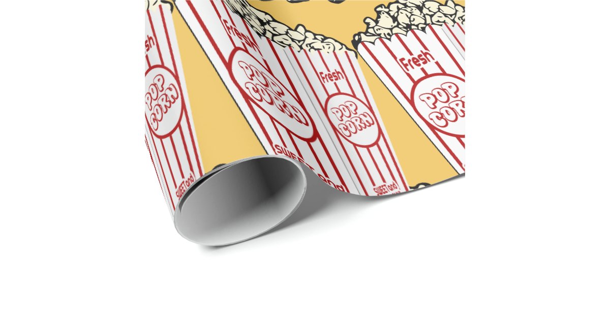 Fresh Popcorn Wrapping Paper | Zazzle