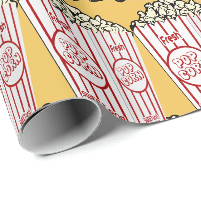 Fresh Popcorn Wrapping Paper | Zazzle