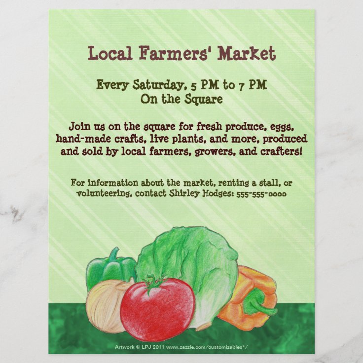 Fresh Produce Flyer | Zazzle