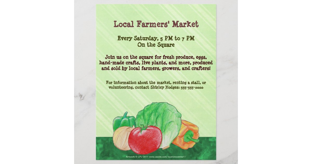 Fresh Produce Flyer | Zazzle