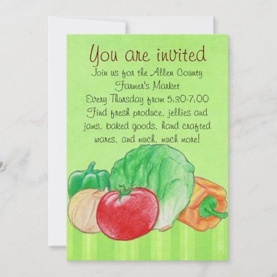 Fresh Produce Invitation | Zazzle.com