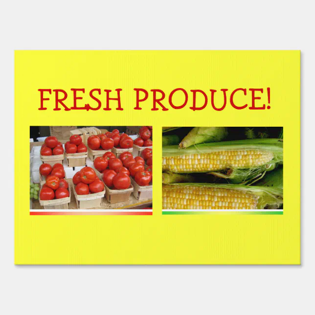 Fresh Produce Sign | Zazzle