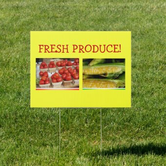 Fresh Produce Sign | Zazzle