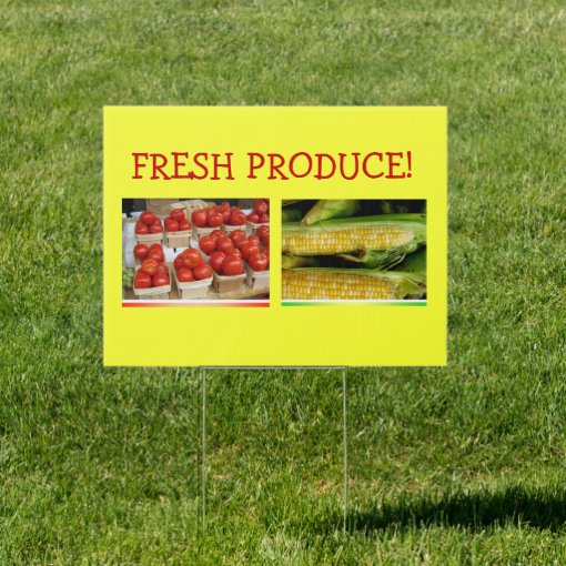Fresh Produce Sign | Zazzle