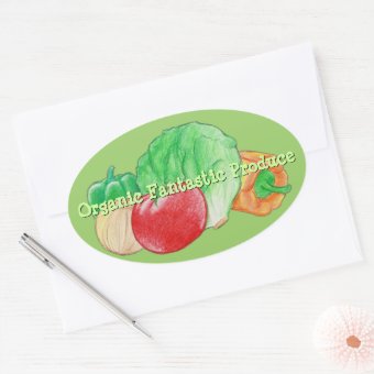 Fresh Produce Stickers | Zazzle