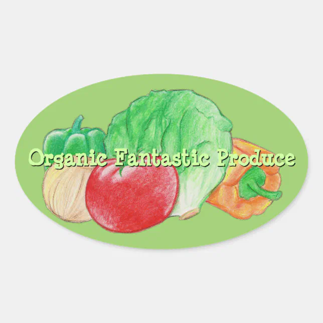 Fresh Produce Stickers | Zazzle