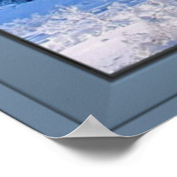 Fresh Snow Winter View - Fake Window Illusion Poster | Zazzle