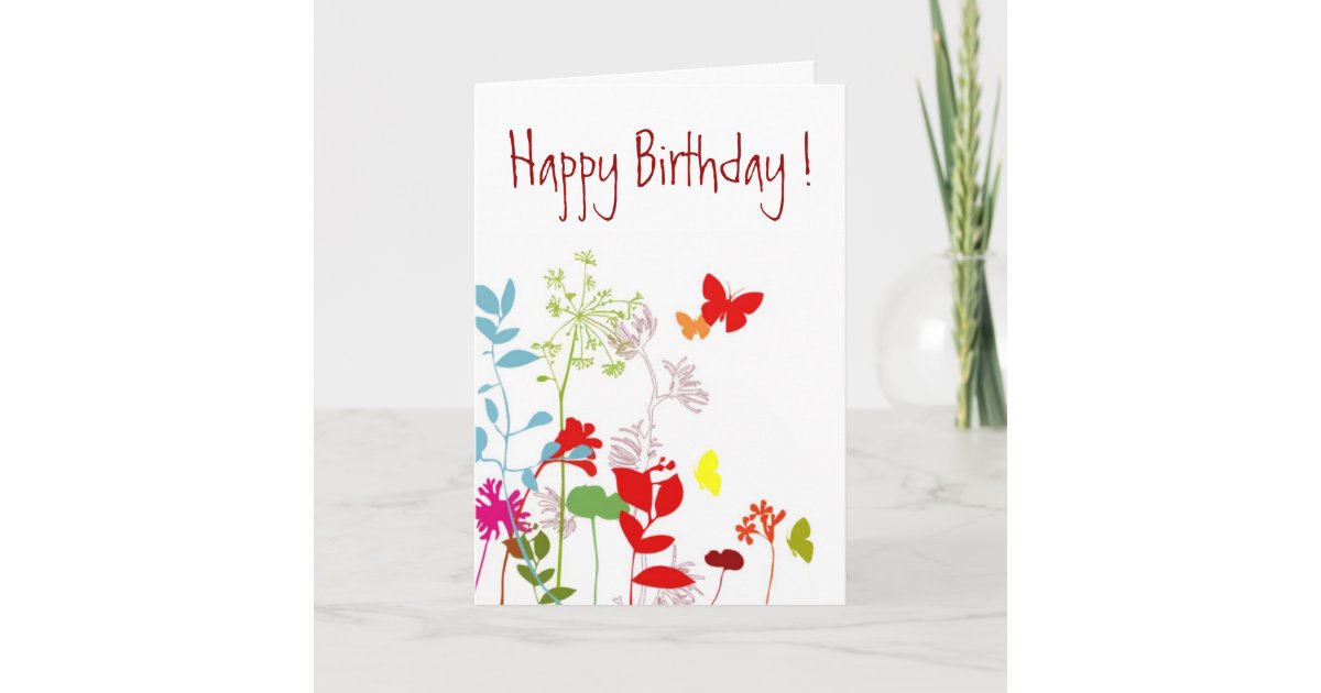 Fresh Spring, Happy Birthday ! - Customize Card | Zazzle