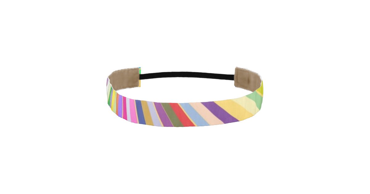 Fresh striped background athletic headband | Zazzle