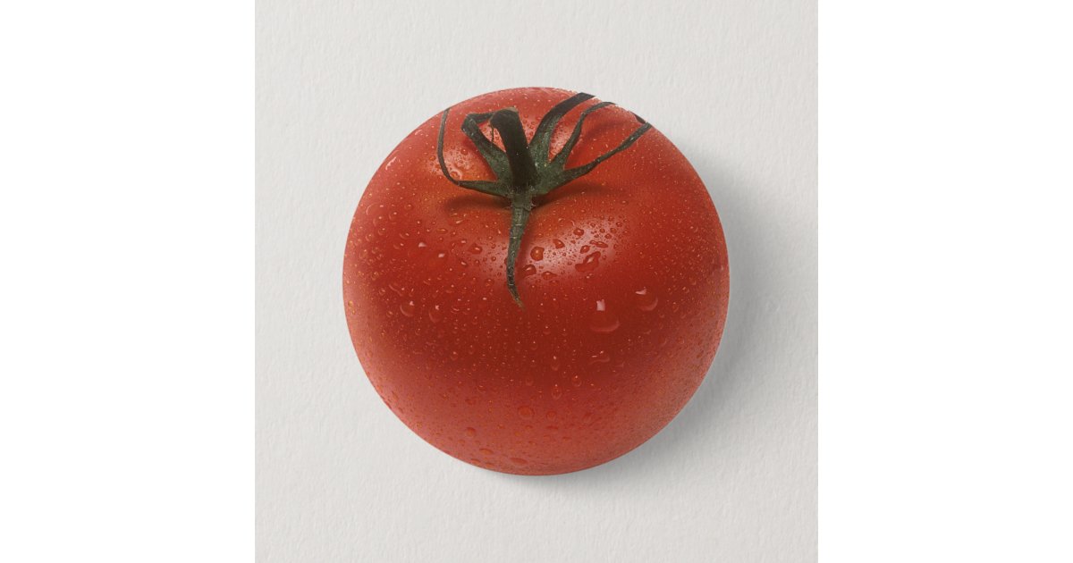 Fresh Tomato Pinback Button | Zazzle