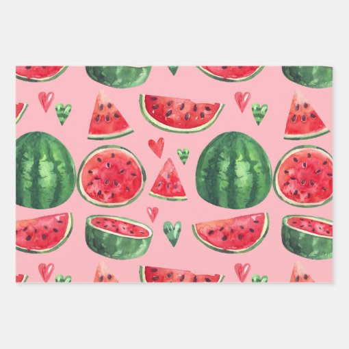Fresh Watermelon Wrapping Paper Sheet Set | Zazzle