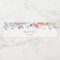 Fresh Wildflowers Wedding Water Bottle Label | Zazzle