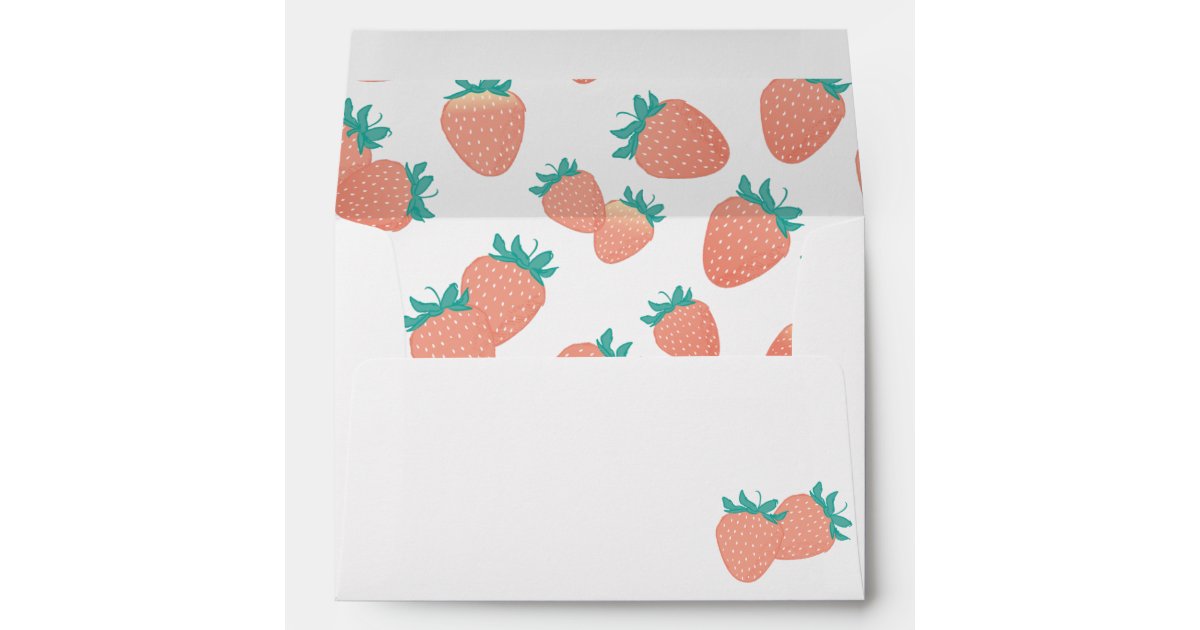 Freshly Picked Strawberries Envelope | Zazzle