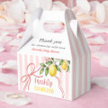 Freshly Squeezed Lemonade Bow Lemon Baby Shower Favor Boxes | Zazzle