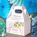 Freshly Squeezed Lemonade Bow Lemon Baby Shower Favor Boxes | Zazzle