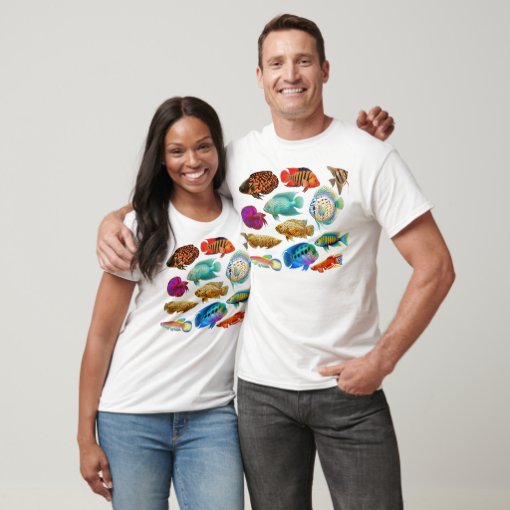 Freshwater Aquarium Fishes T-Shirt | Zazzle