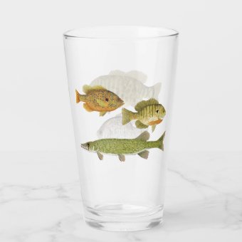 Freshwater Fish Pint Glass | Zazzle