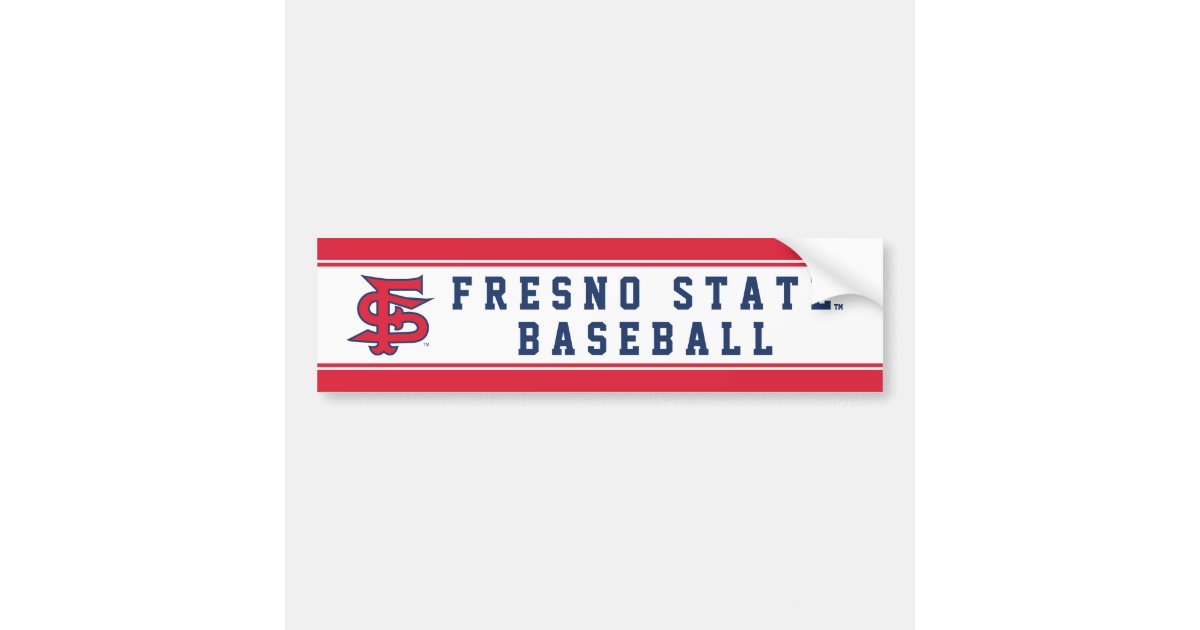 Fresno State Baseball Bumper Sticker | Zazzle