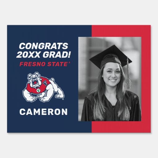 Fresno State Bulldog Graduation Sign | Zazzle