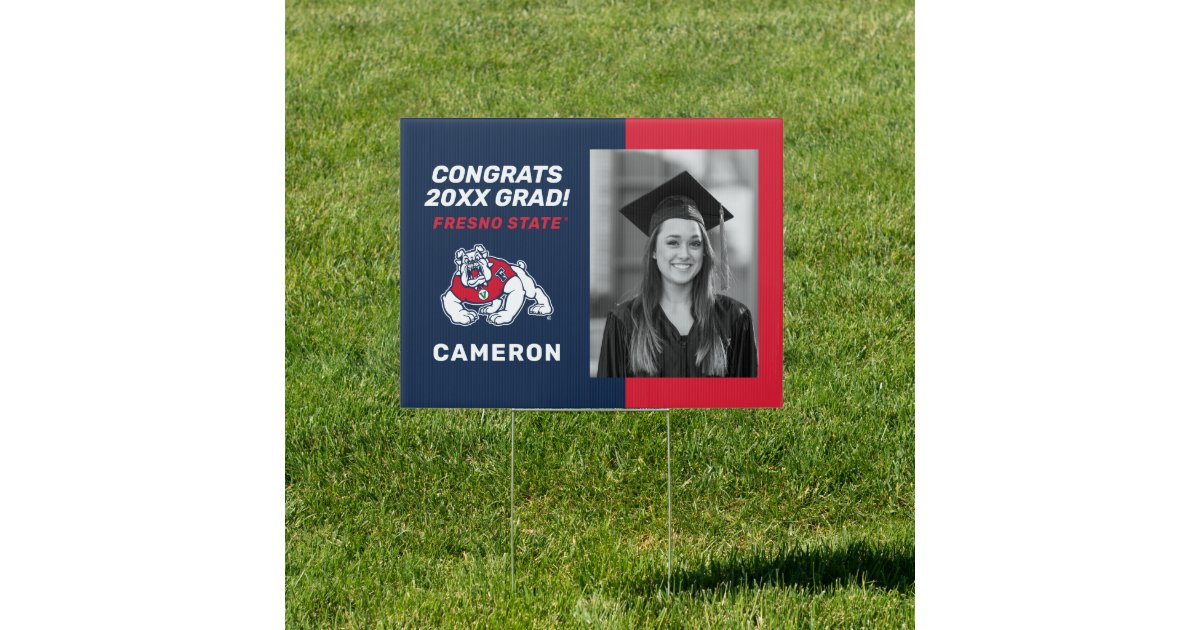 Fresno State Bulldog Graduation Sign | Zazzle