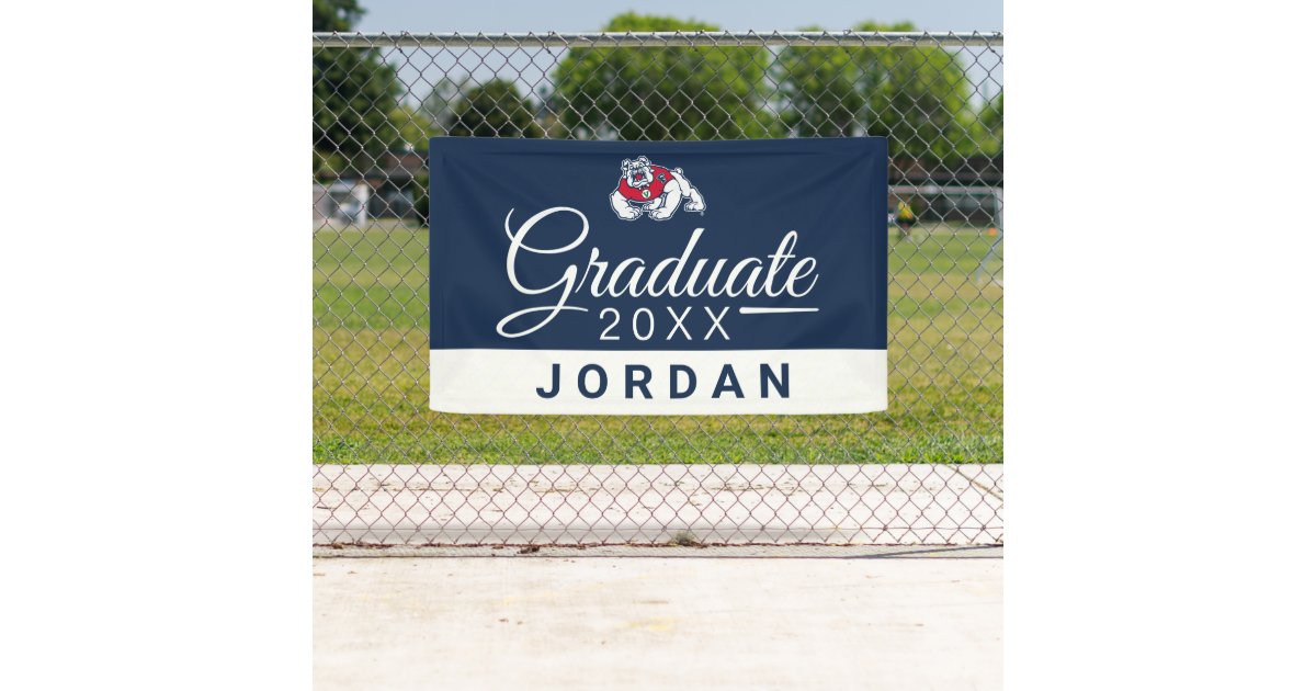 Fresno State Graduation Script Banner | Zazzle