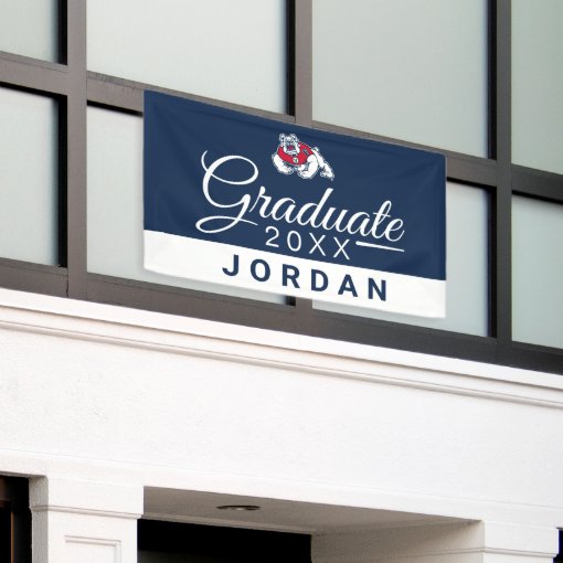 Fresno State Graduation Script Banner | Zazzle